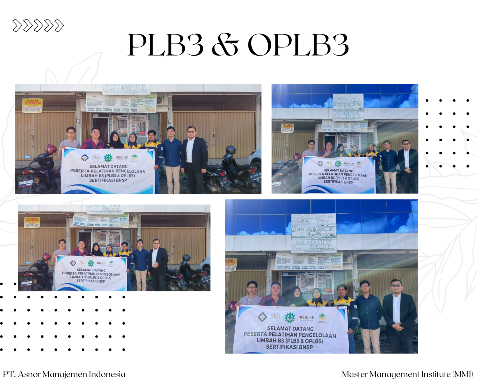 Pelatihan PLB3 & OPLB3 Batch JULI 2023 – Sertifikasi BNSP – Master ...